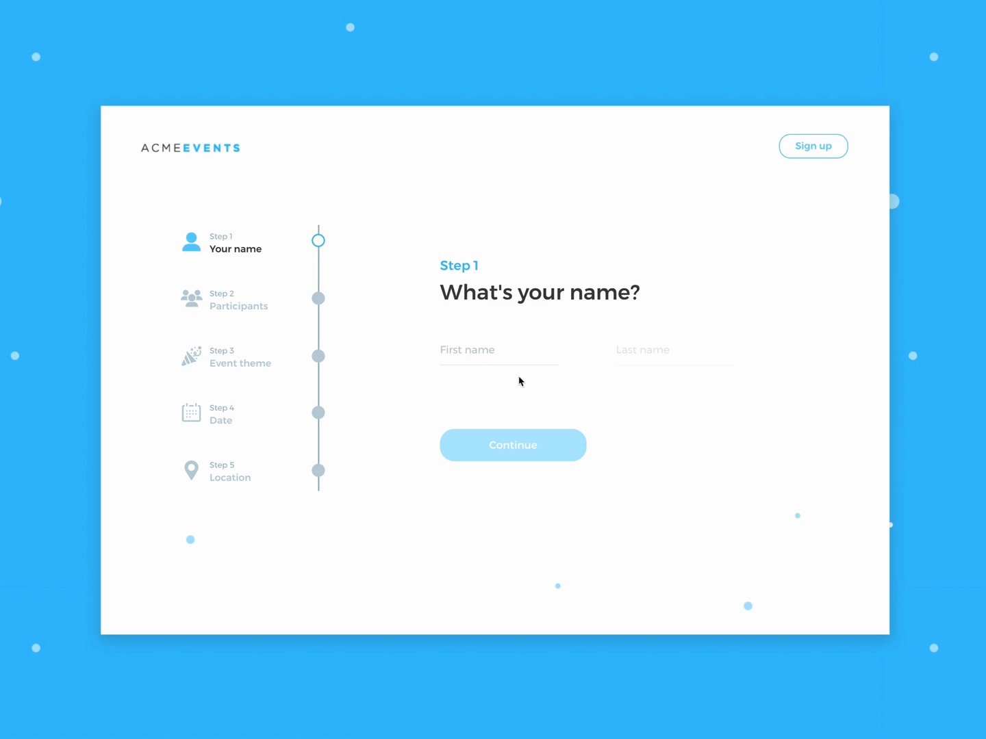 Interactive survey with steps by Elena Roca Llobera for Justinmind on ...