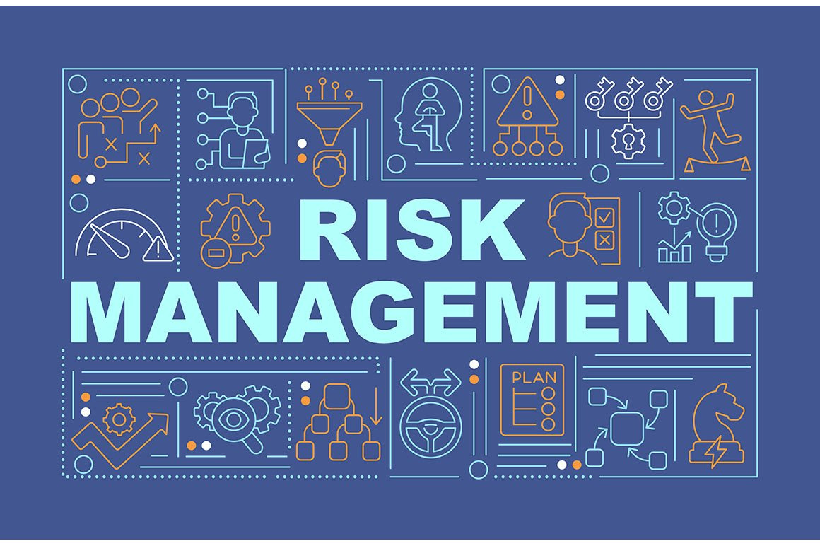 Risk management word banner by bsd studio on Dribbble