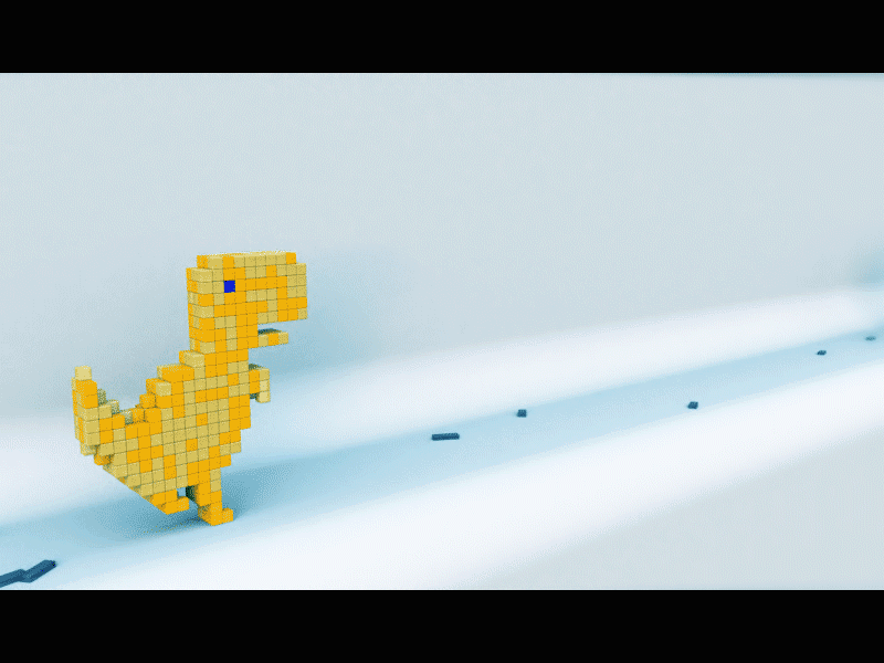 Running Dino by Maksymilian Rzepka on Dribbble