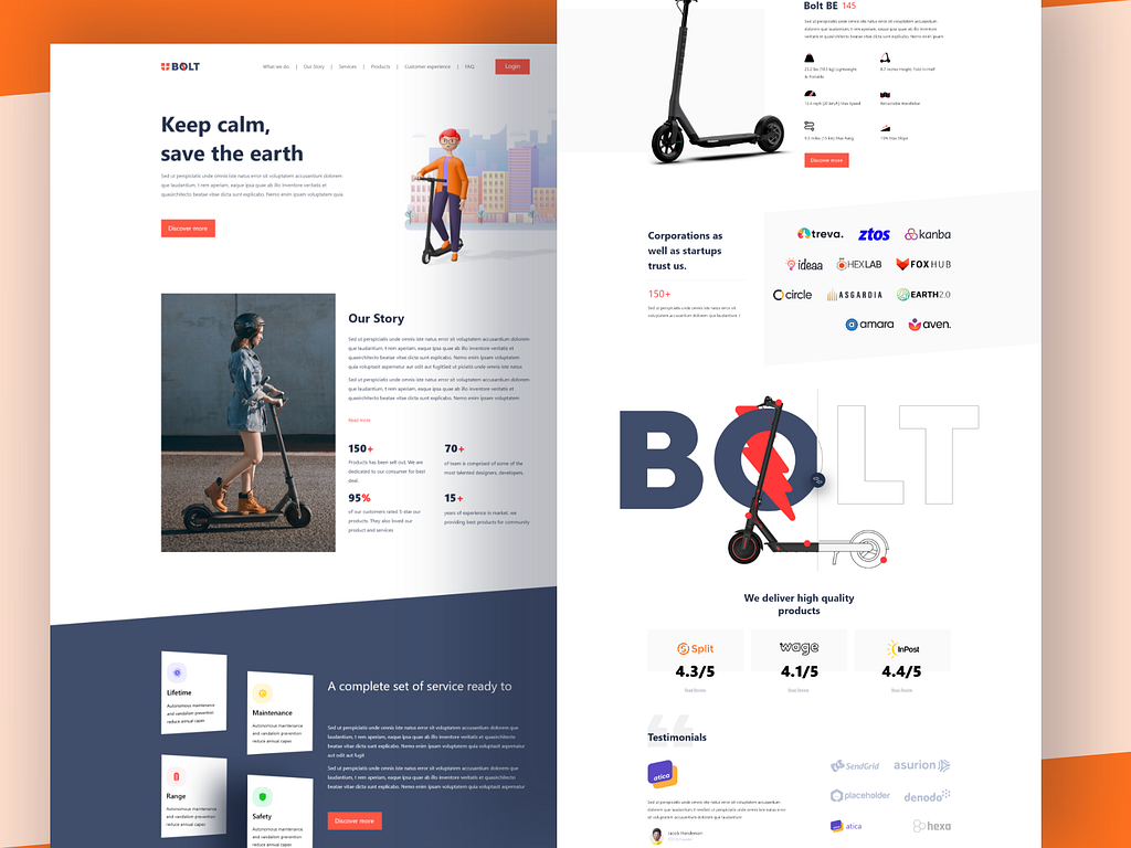 Bolt Website by MindInventory on Dribbble