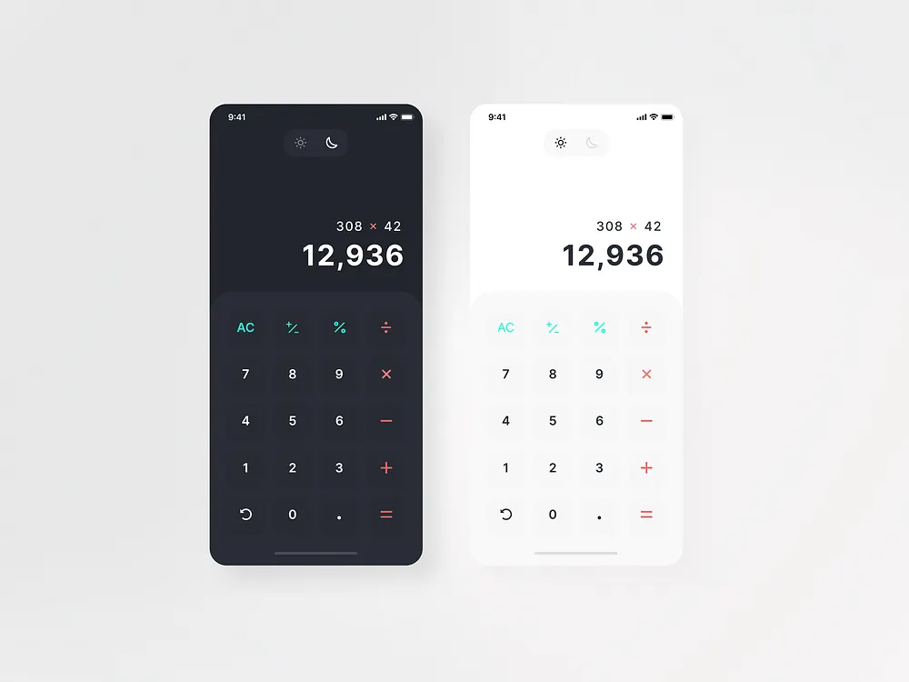 Calculator UI designs, themes, templates and downloadable graphic ...