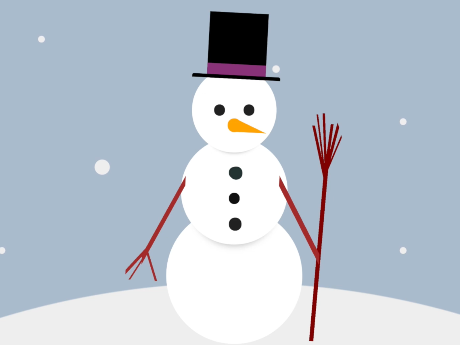 CSS Snowman by Alvaro Montoro on Dribbble
