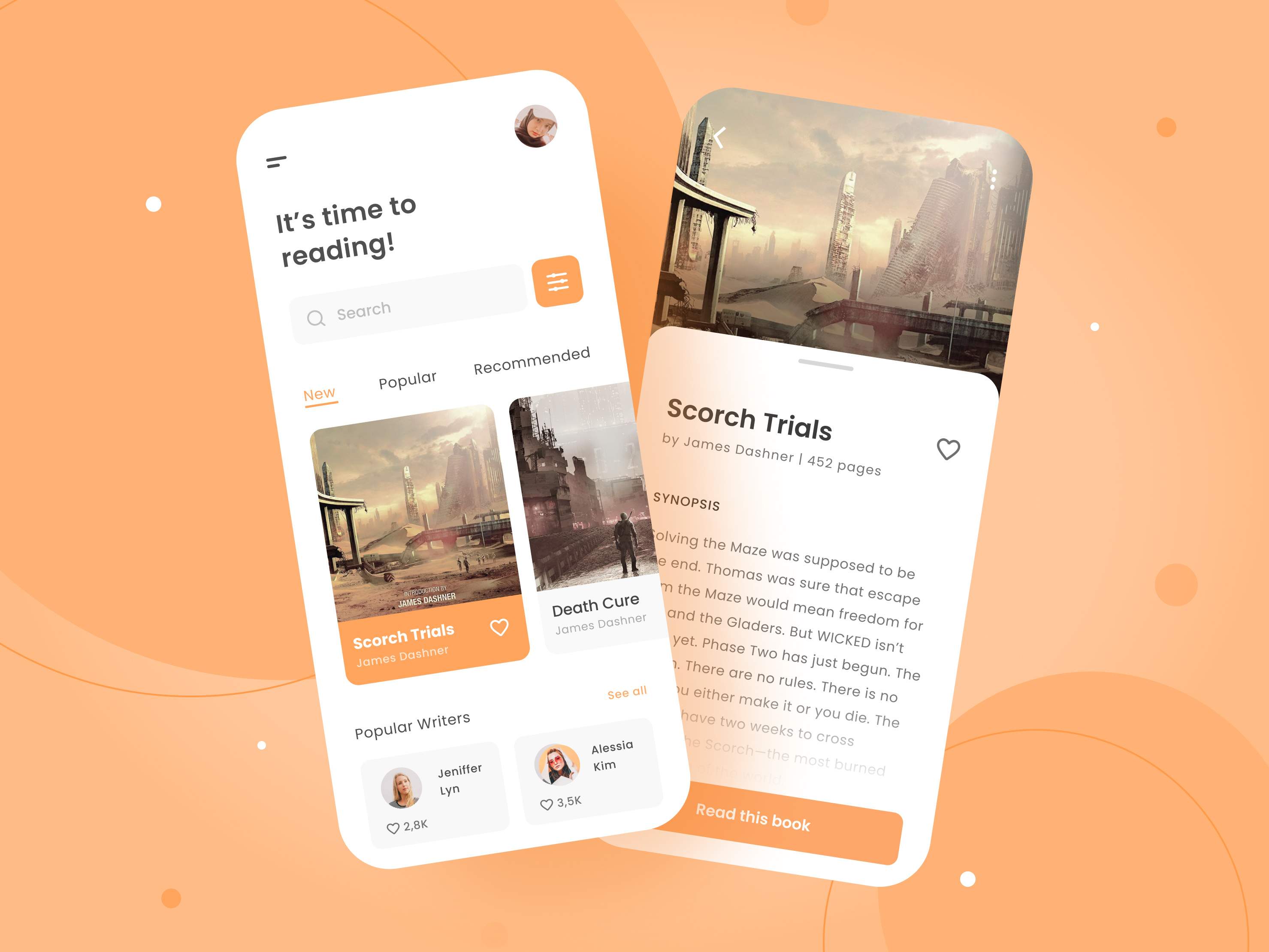 Reading App by Arinasdd for Morva Labs on Dribbble