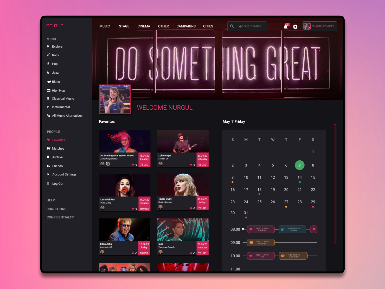 Event Discovery Website Design by Nurgül on Dribbble