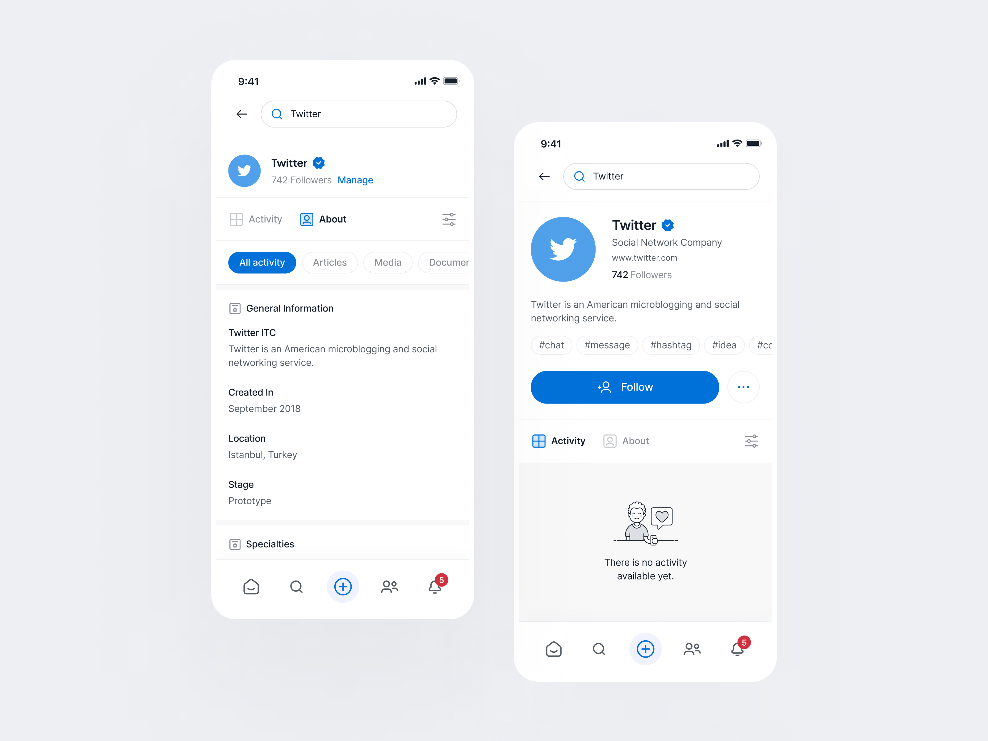 Talentswide Mobile Profile Cards by Erşad Başbağ on Dribbble
