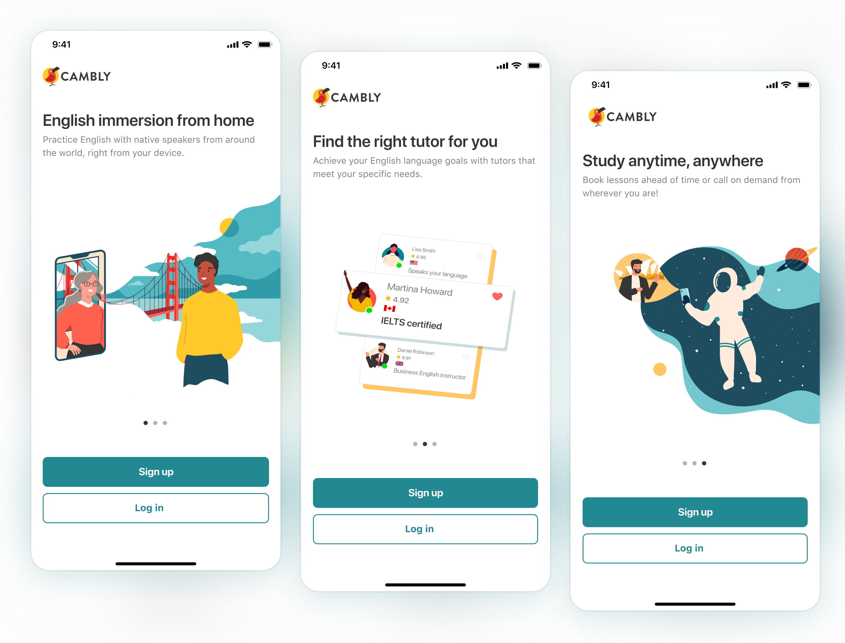 Cambly Onboarding by Joaquin on Dribbble