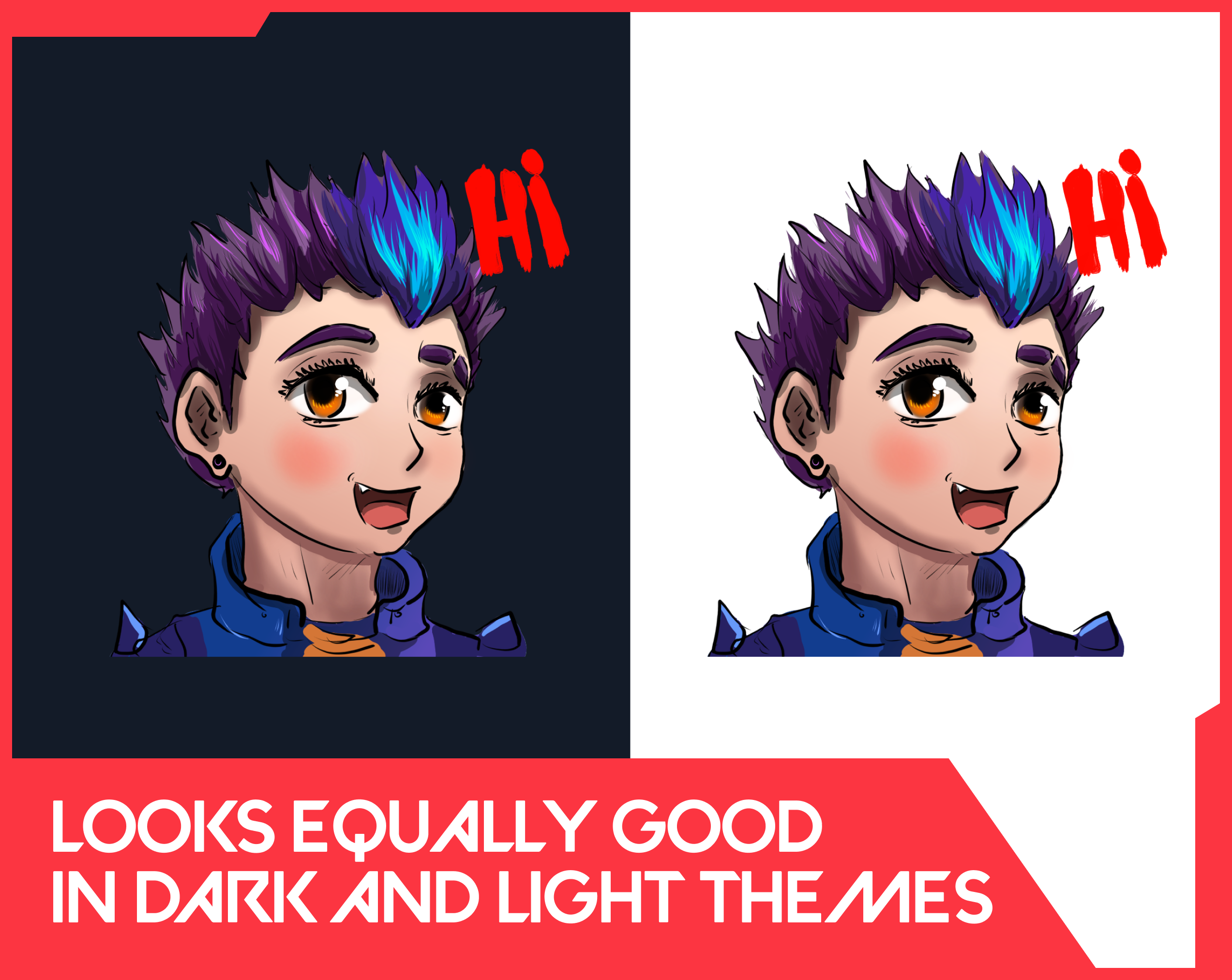 YORU HI Emote from Valorant for Streamer / Twitch Emotes by Nomad Grls ...