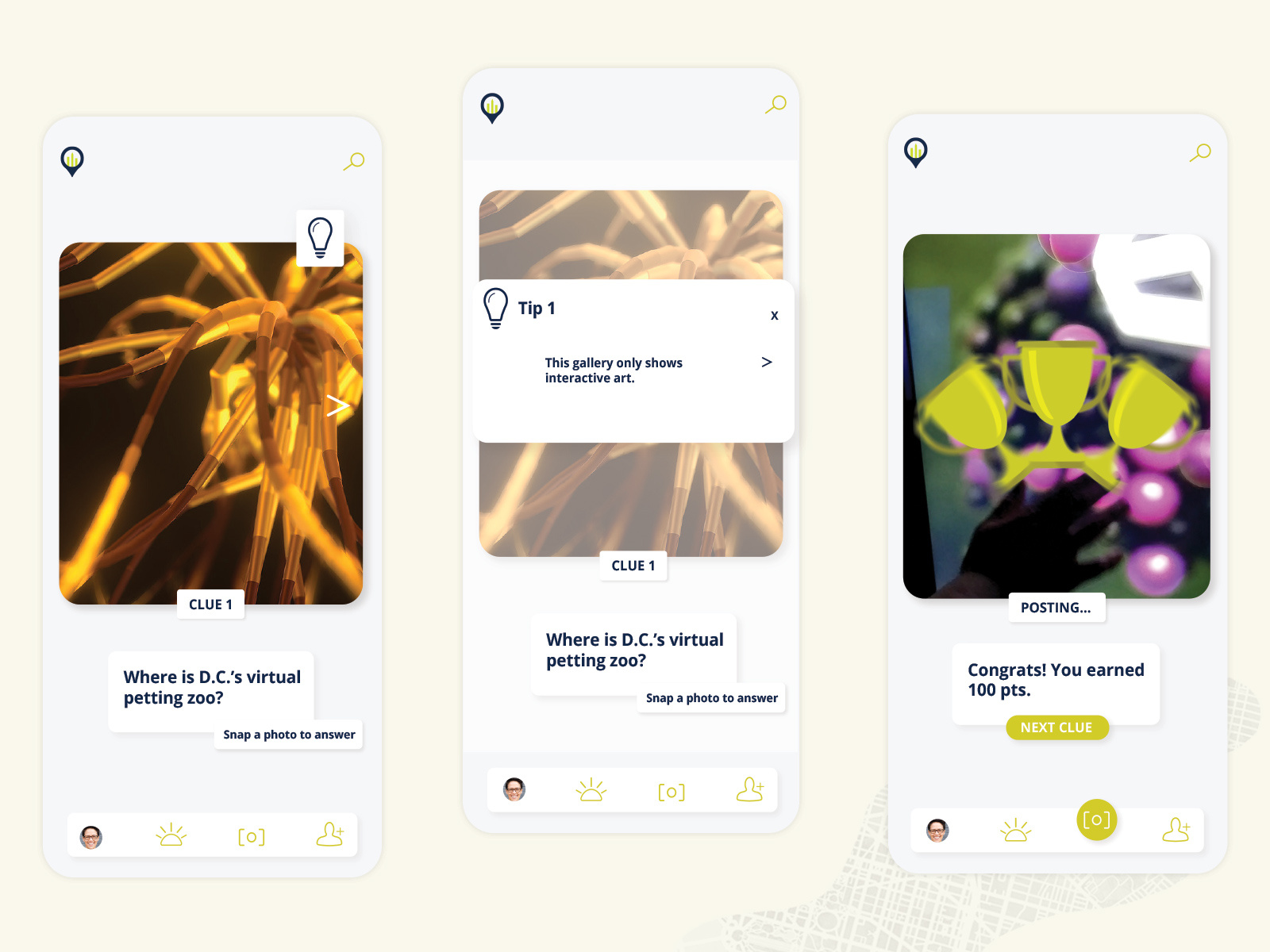 City Hunt app design. by Amber Gerhart on Dribbble