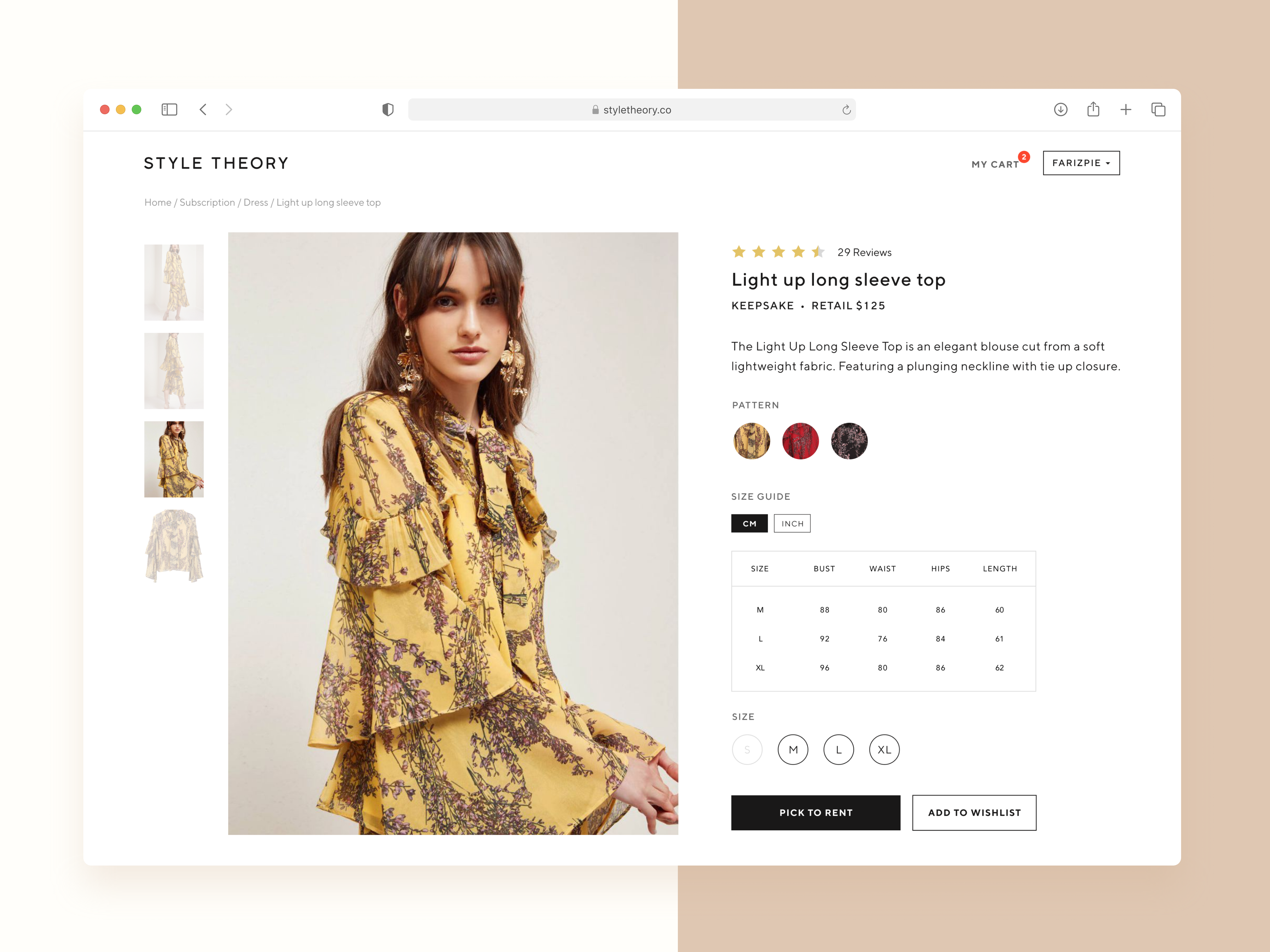 🥻 Style Theory - Product Details Page by Farizpie on Dribbble