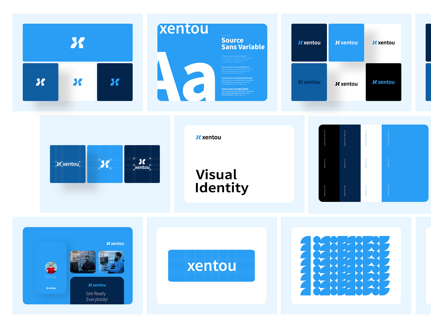 Xentou Visual identity guidelines. by Khabib 🦅 for Dynamite on Dribbble
