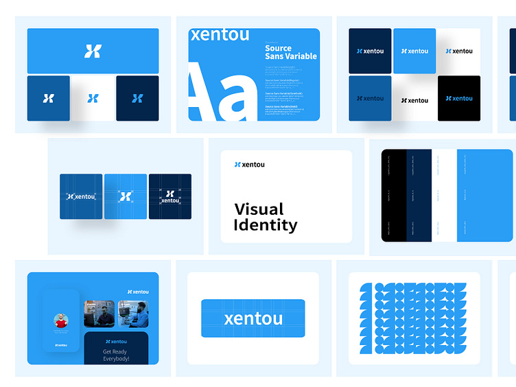 Xentou Visual identity guidelines. by Khabib 🦅 for Dynamite on Dribbble