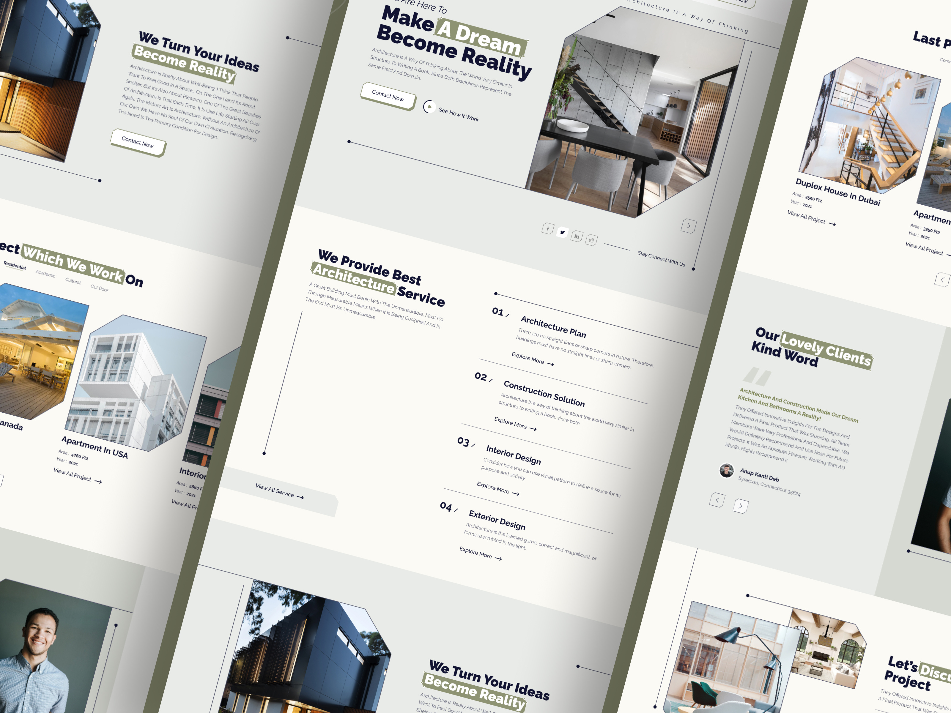 Architecture Agency Landing Page || Responsive Version. by Anik Deb on ...