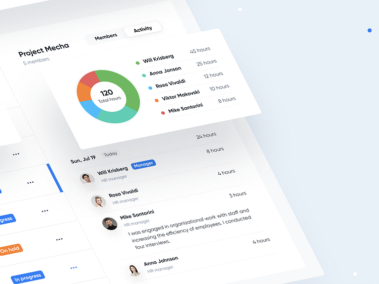 Projects Tracking Dashboard by Roman Surikov for Ronas IT | UI/UX Team ...