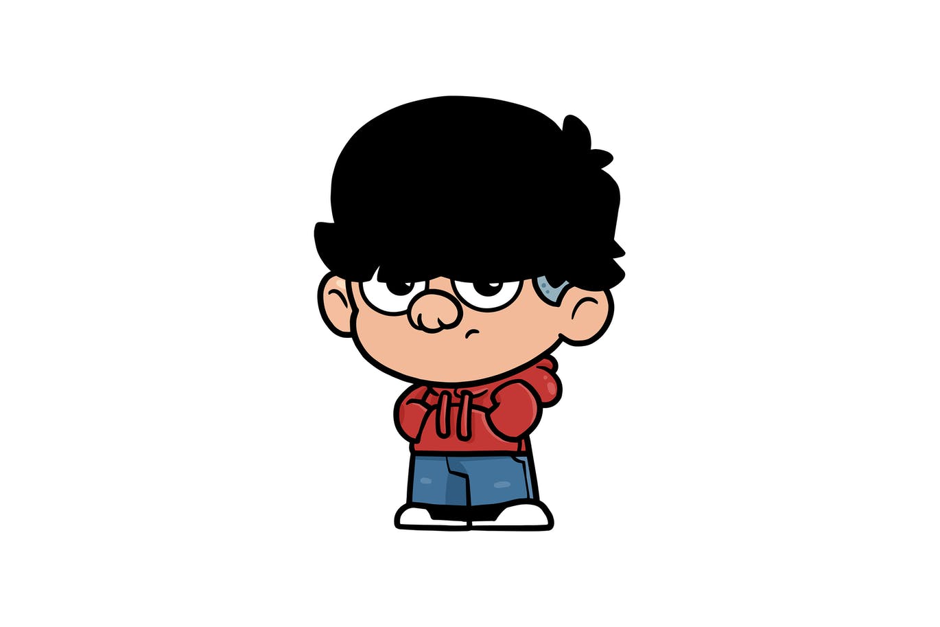Cautious Boy by gienlee on Dribbble