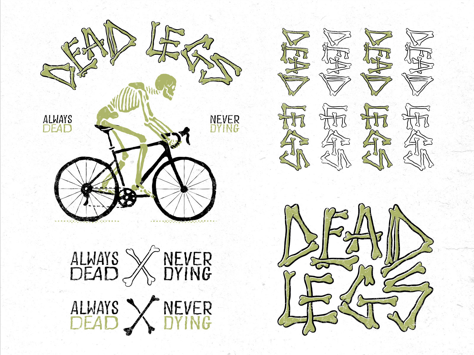 Dead Legs Branding Flash Sheet by C.J. Amaya on Dribbble