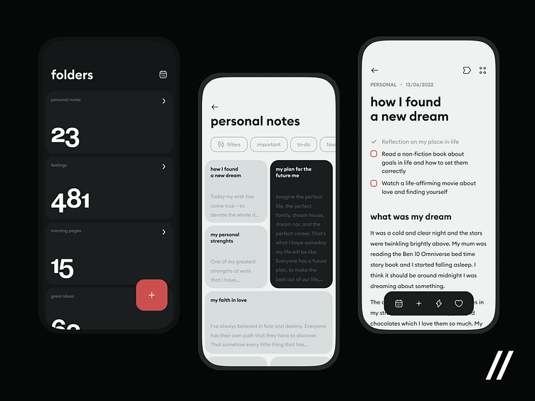 Daily Diary App by Daria Kravets for Purrweb UI/UX Agency on Dribbble