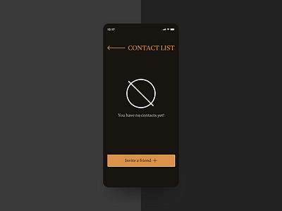Empty Contacts List Screen Design by Giorgi Jarmelishvili on Dribbble
