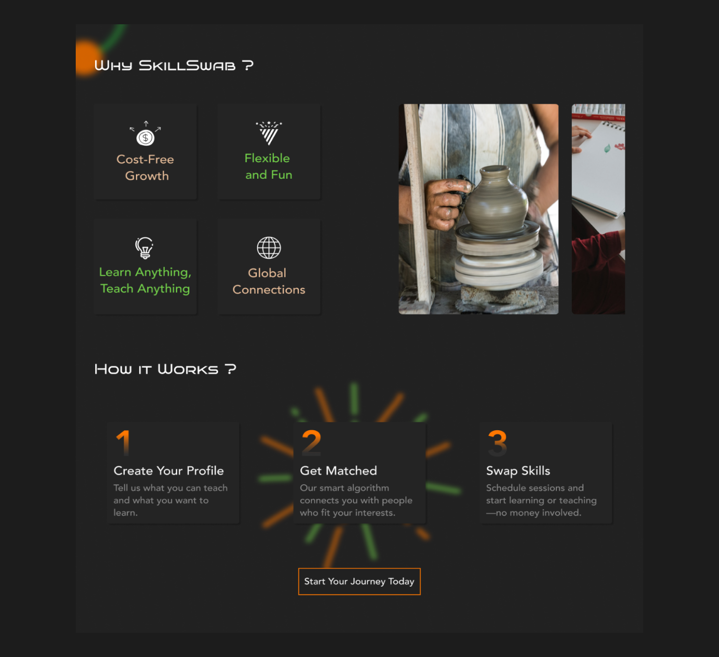 SkillSwap – Learn & Teach, No Cost Involved- UI design by menna on Dribbble