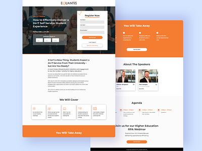 Webinar Landing Page designs, themes, templates and downloadable ...