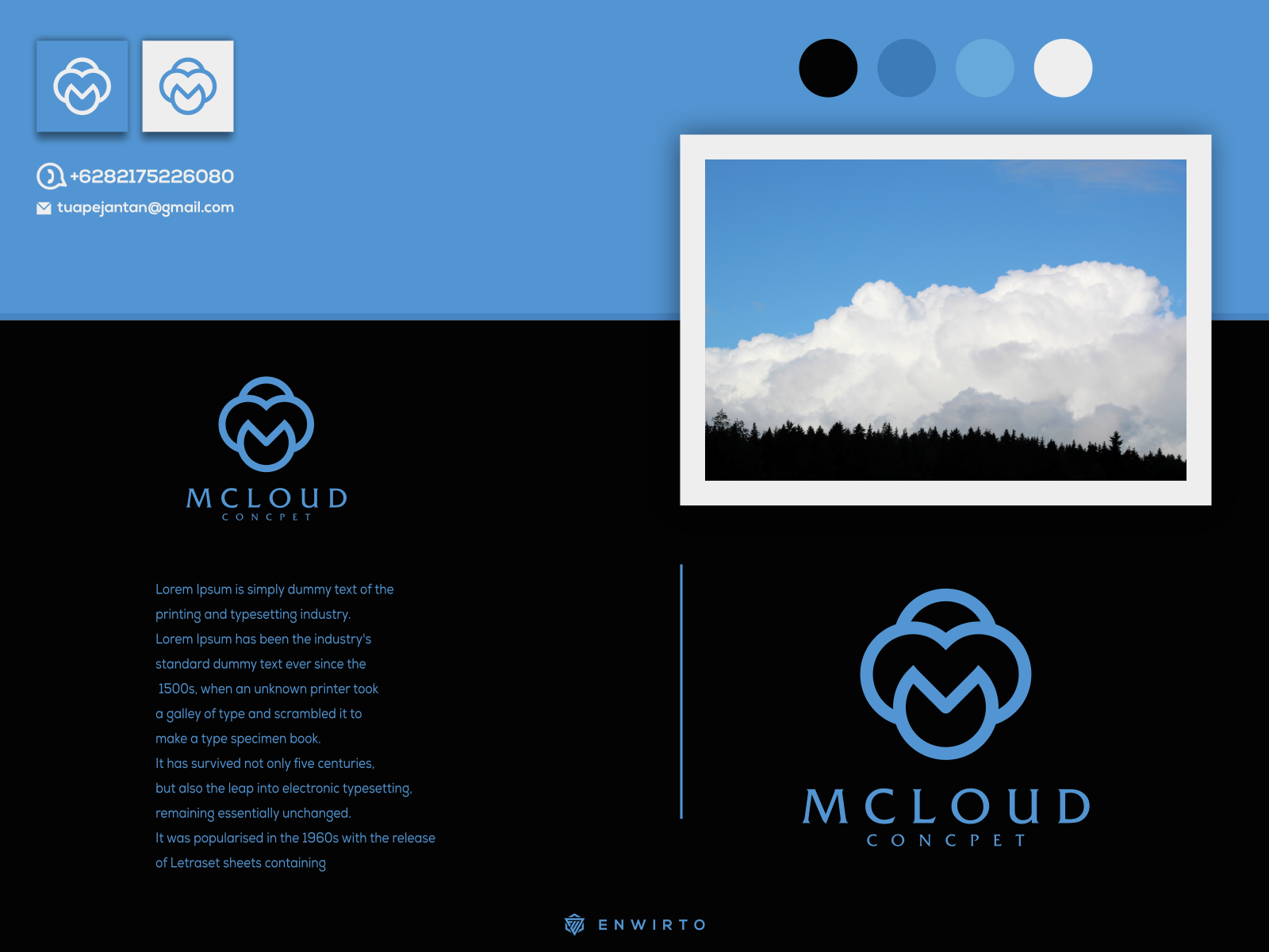 M CLOUD Logo by Enwirto on Dribbble