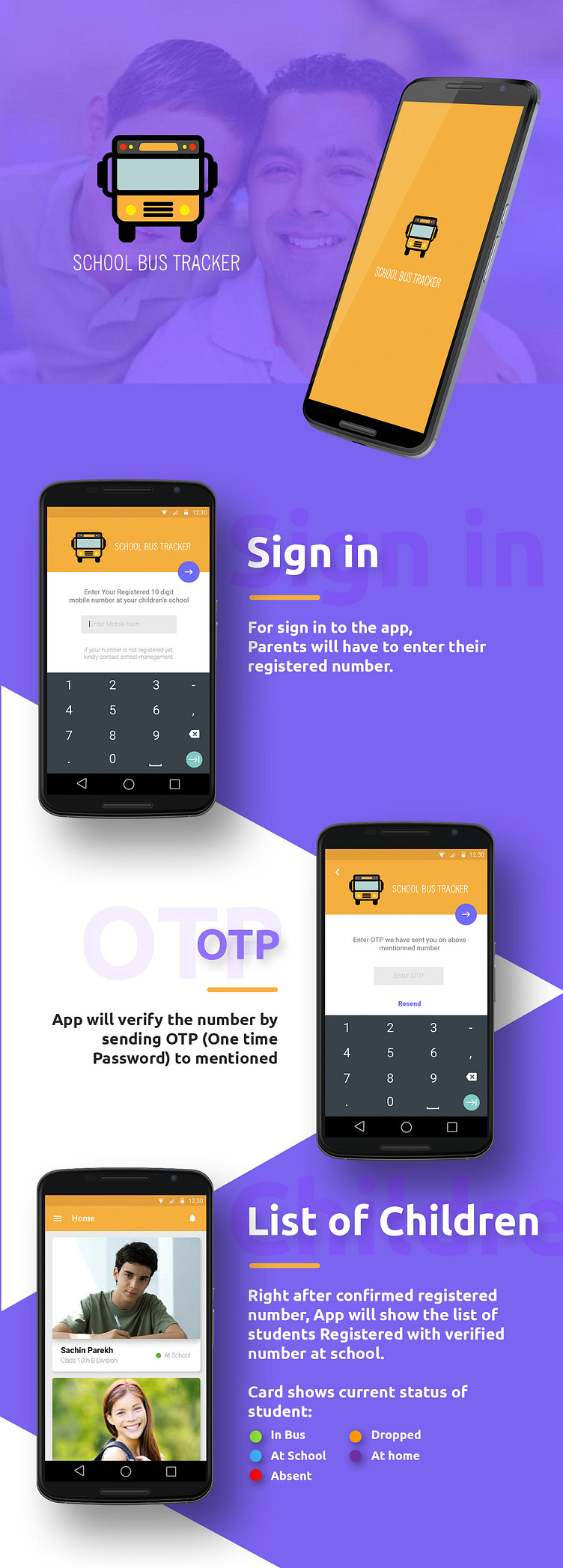 UI UX Bus Tracking APP by Sanjay Modasia on Dribbble