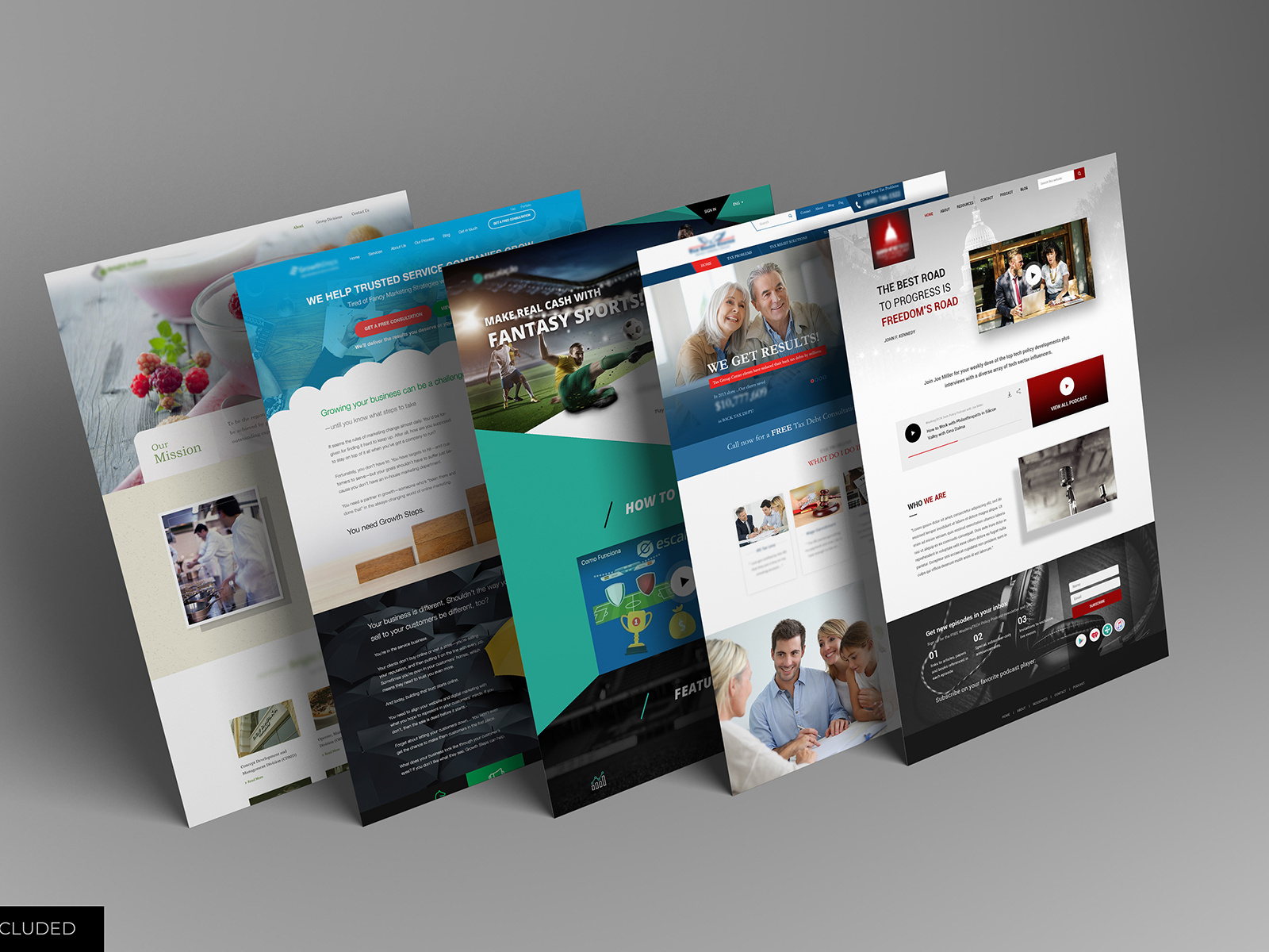 Website mockup design template by Graphic Arena on Dribbble