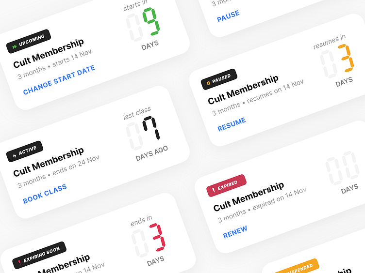 Digital Numerals & Cards by Raunaq Shah📱 on Dribbble