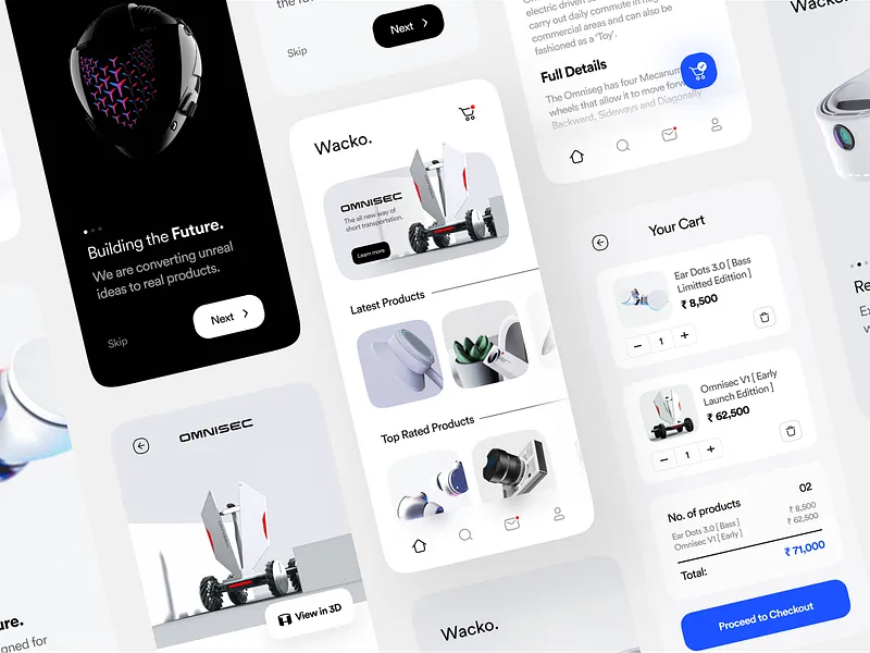 Futuristic UI designs, themes, templates and downloadable graphic ...