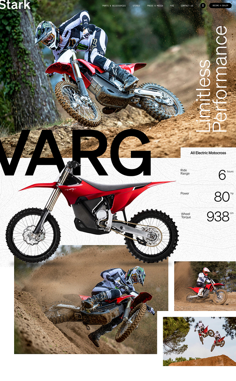 Stark Varg Electric MotoCross Bike by Jason Kirtley on Dribbble