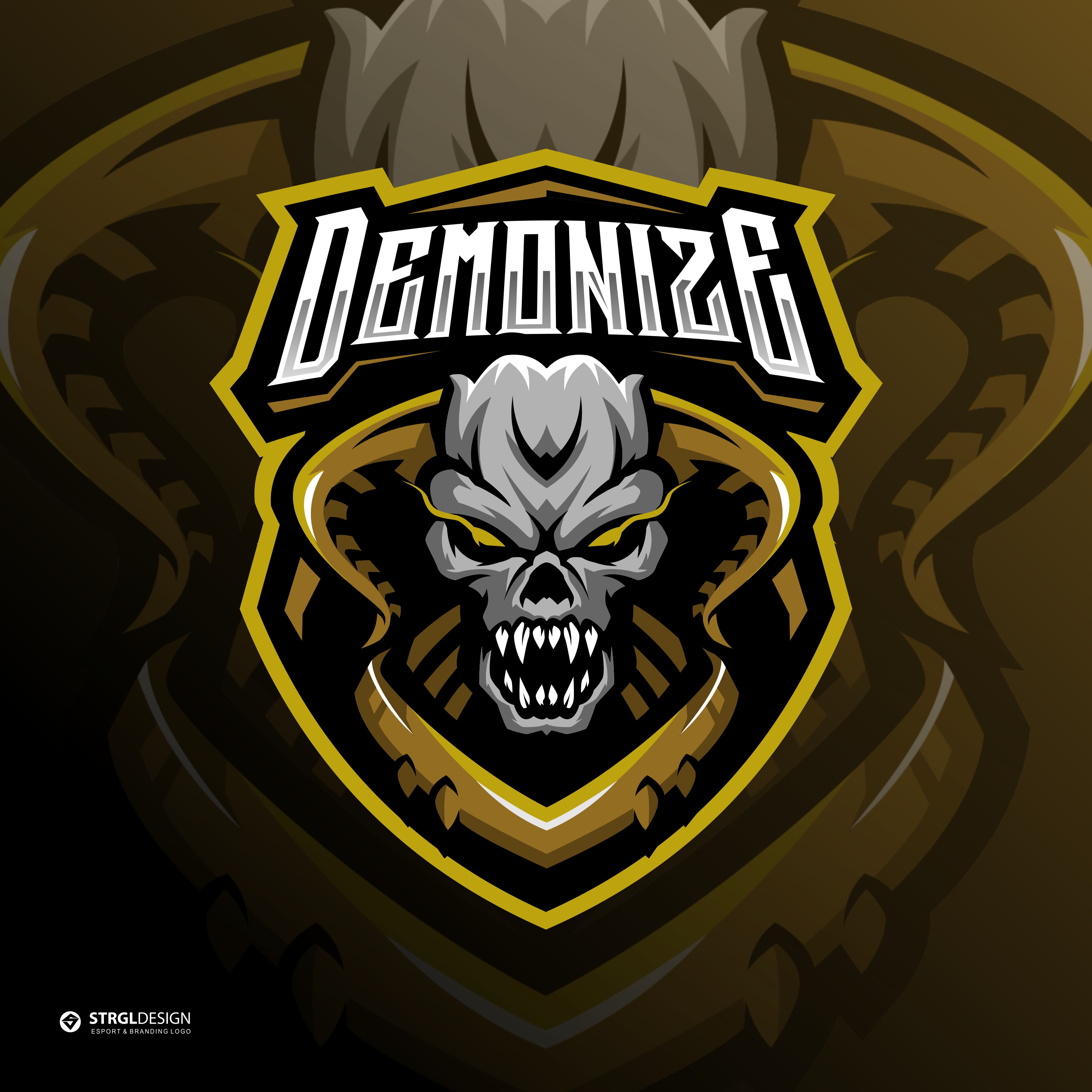 demonize mascot logo by saprol on Dribbble