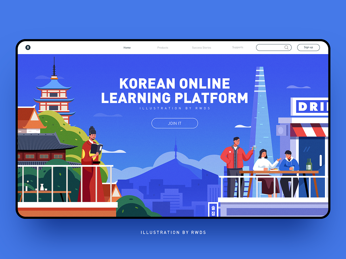 Browse thousands of Korean images for design inspiration | Dribbble
