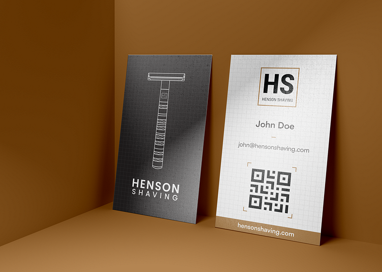 Shaving Brand Business Cards by Darkroast.co on Dribbble