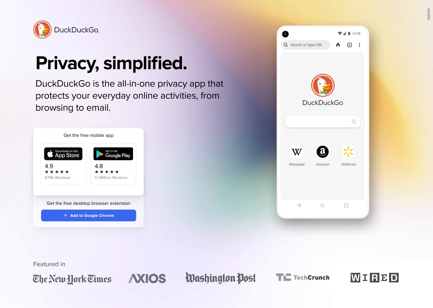 DuckDuckGo Product Page Animations by Abe Yang on Dribbble