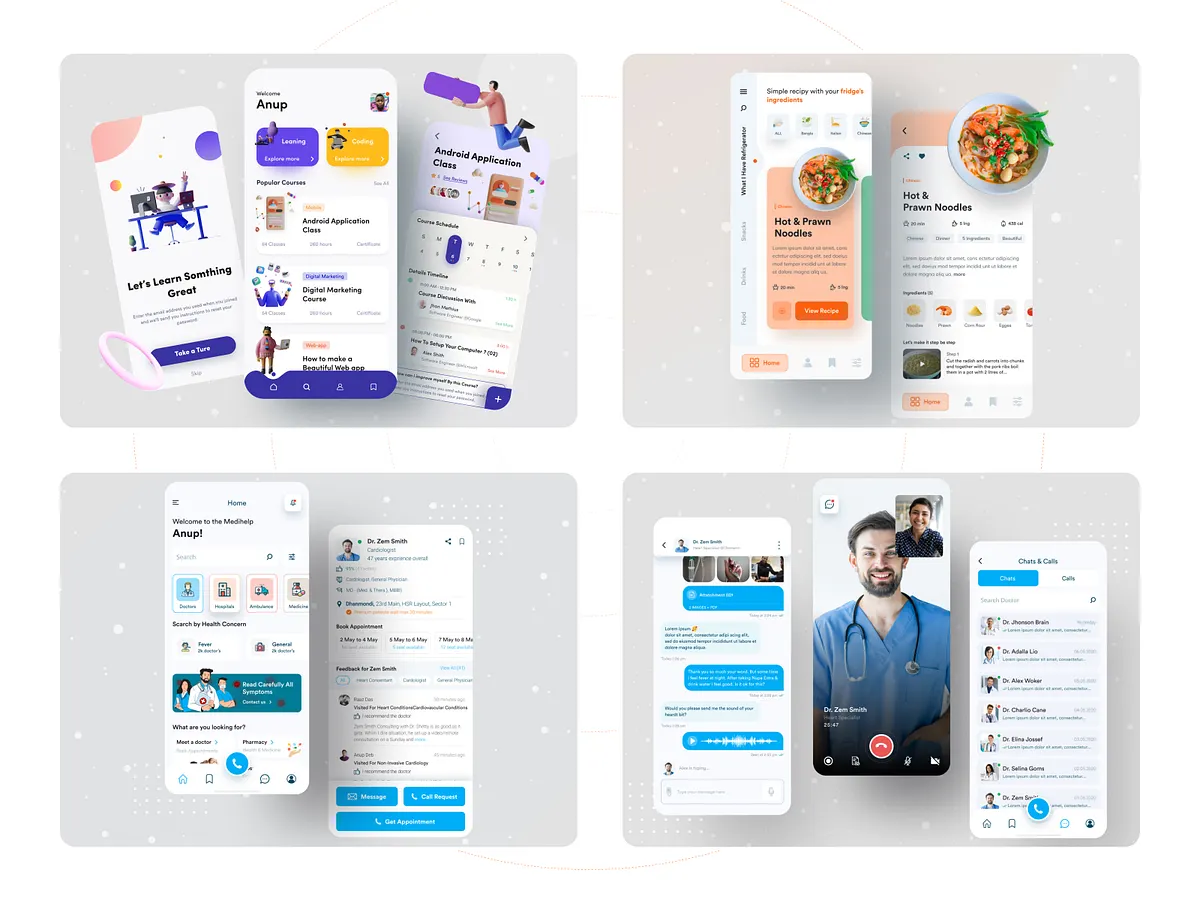 Minimal Mobile App designs, themes, templates and downloadable graphic ...