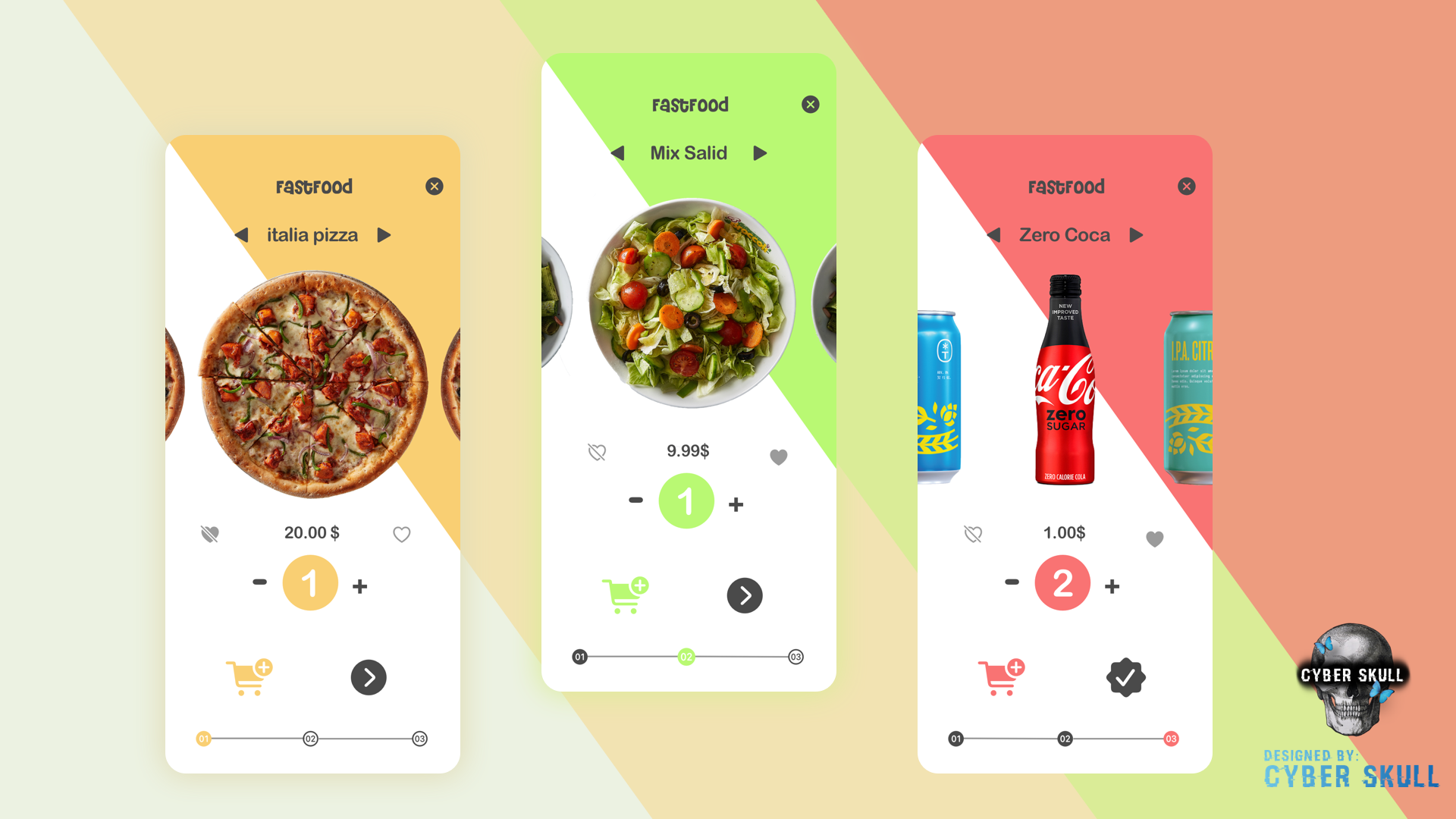 Fast Food App UI by Pouya Maroufi on Dribbble