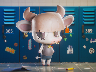 Cow Character design! by Amir Baqian for Ace Design Agency on Dribbble