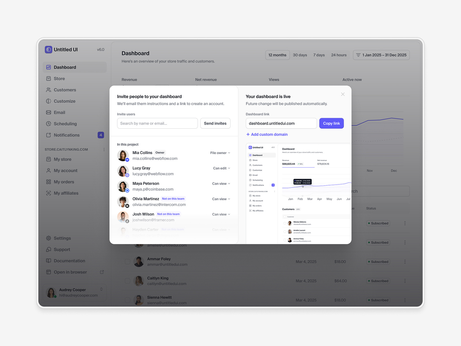 Invite modal — Untitled UI by Jordan Hughes® on Dribbble