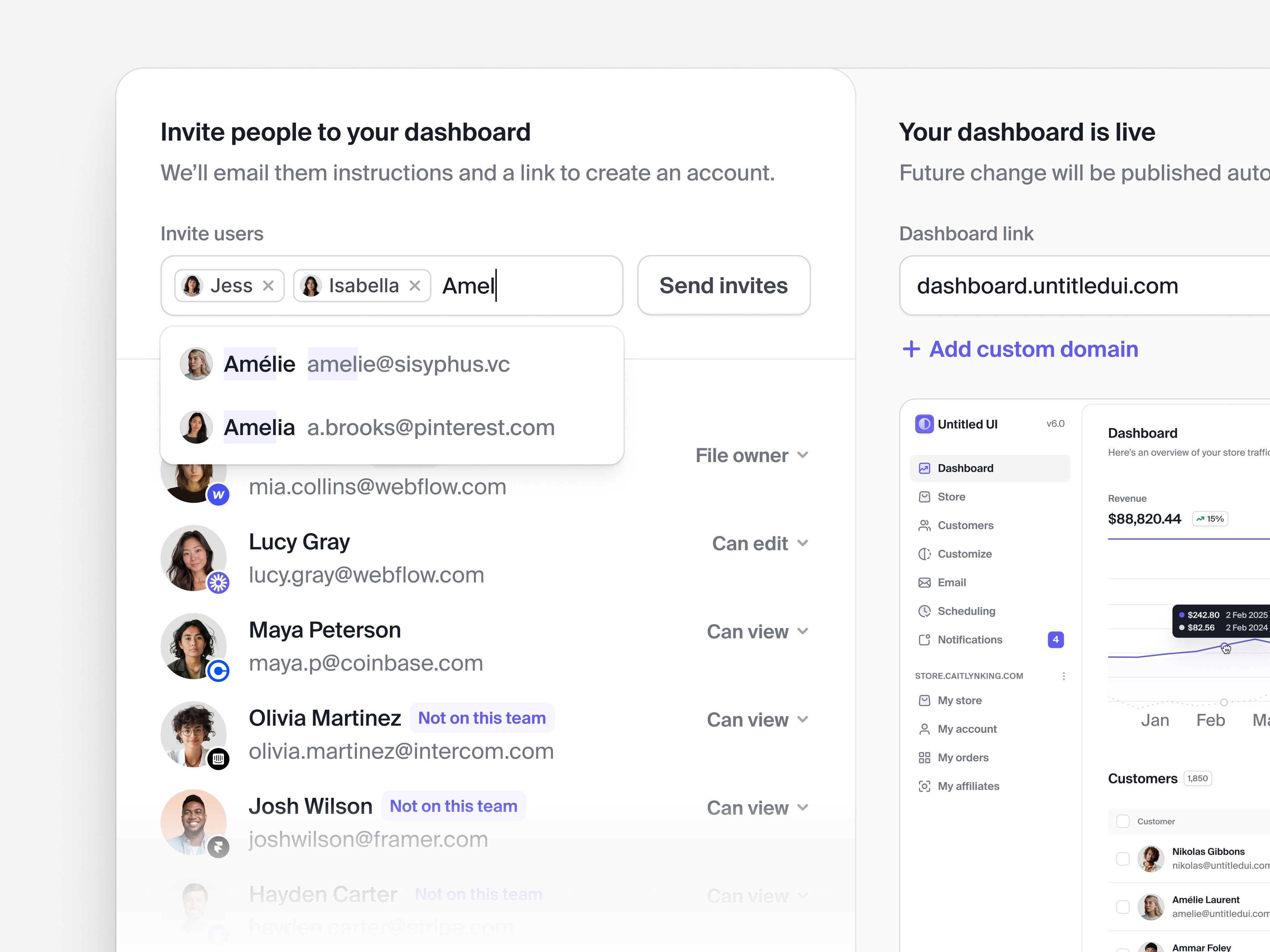 Invite modal — Untitled UI by Jordan Hughes® on Dribbble