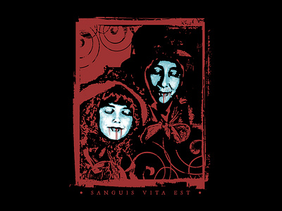 Blood is Life - t-shirt illustration by Boris Rayich on Dribbble