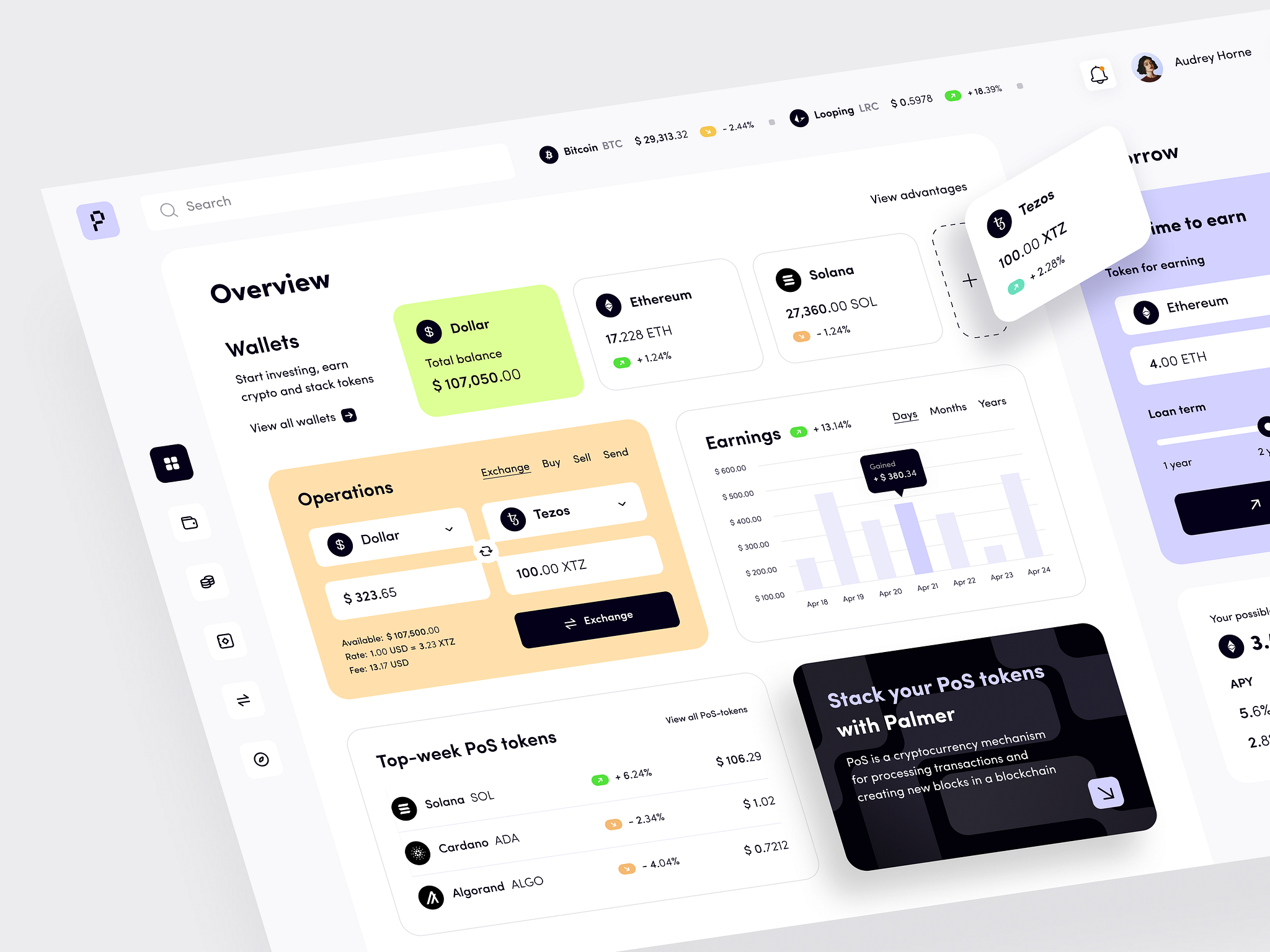 Palmer - Crypto Web App by Arounda Product & UI/UX for Arounda: UX/UI ...