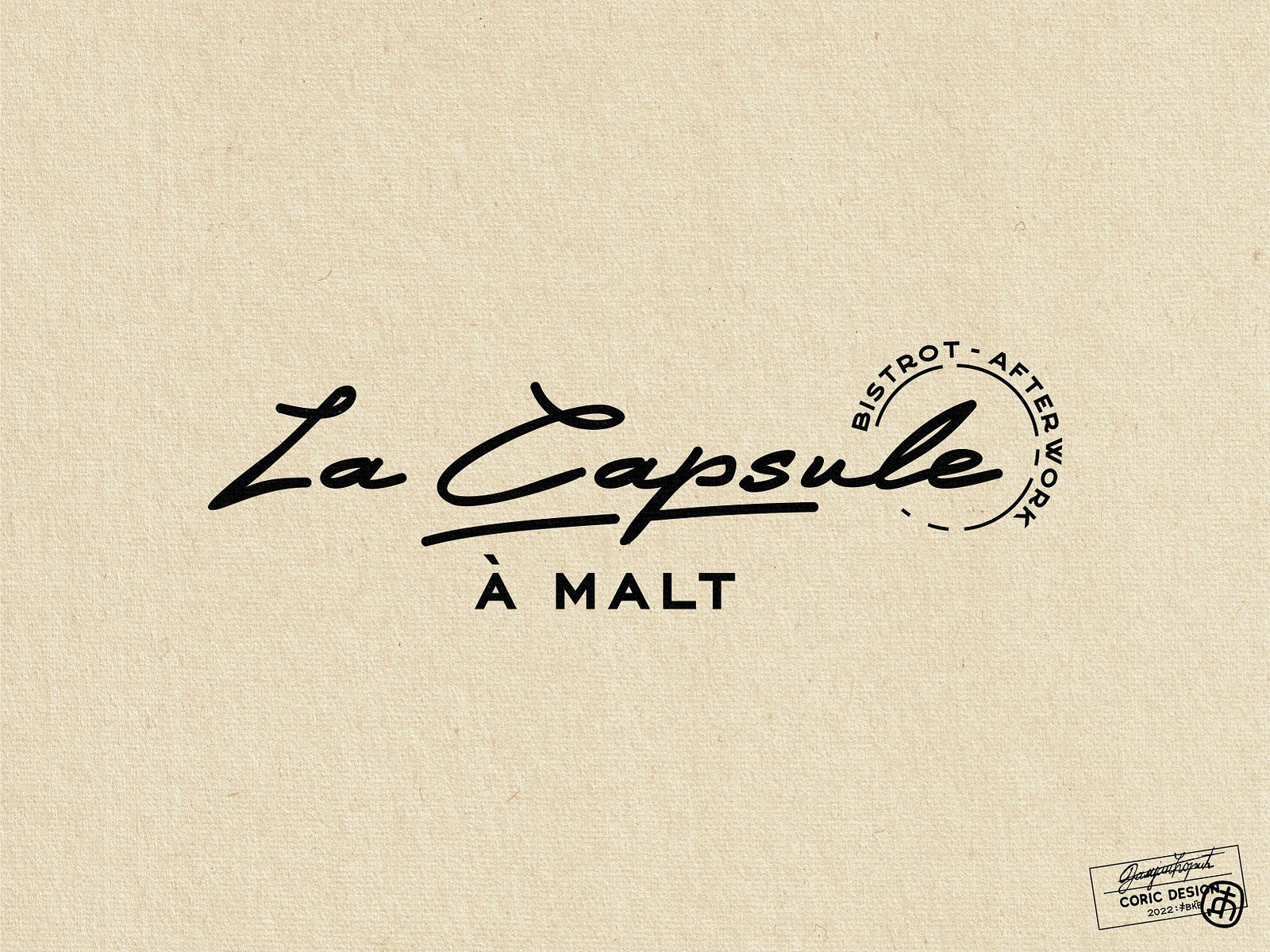 Logo Design for Le Capsule by Coric Design on Dribbble