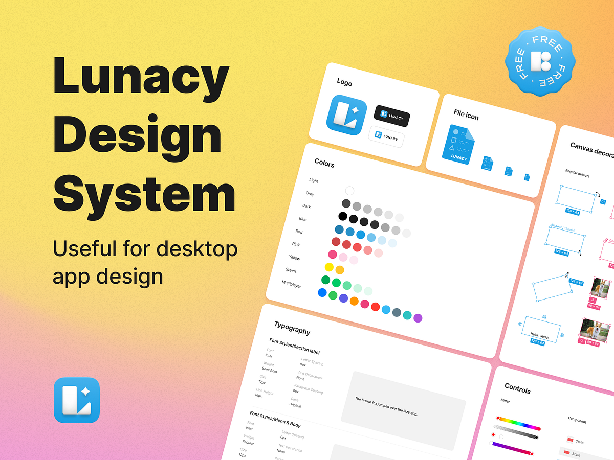Lunacy Design System by Icons8 on Dribbble