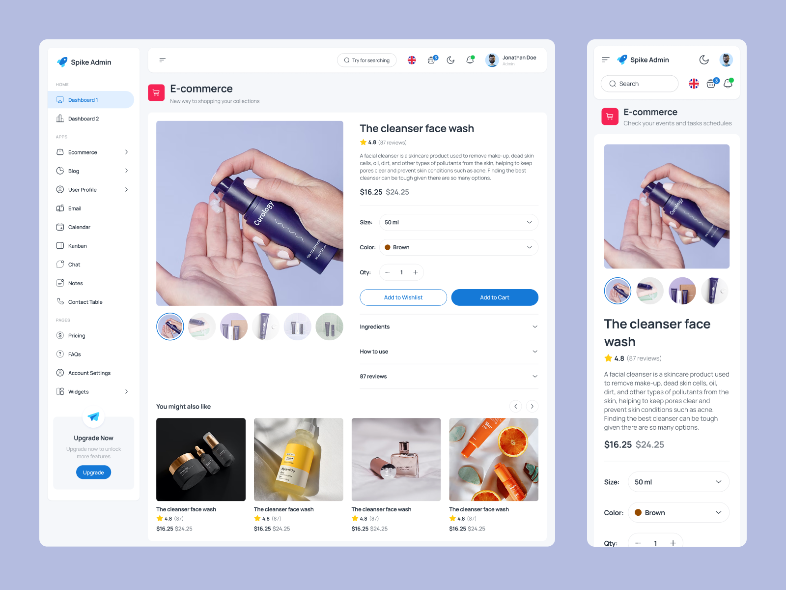 Ecommerce Product Page Design by WrapPixel on Dribbble