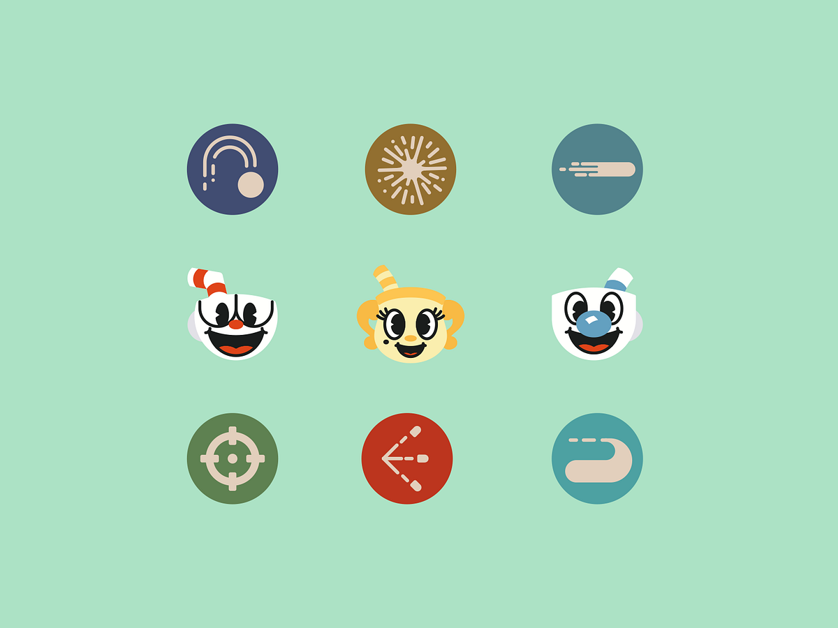 Cuphead DLC icons by Aldddo Cervantes on Dribbble