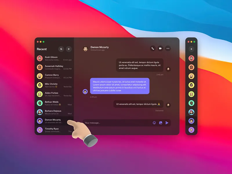 Browse thousands of Messenger images for design inspiration | Dribbble