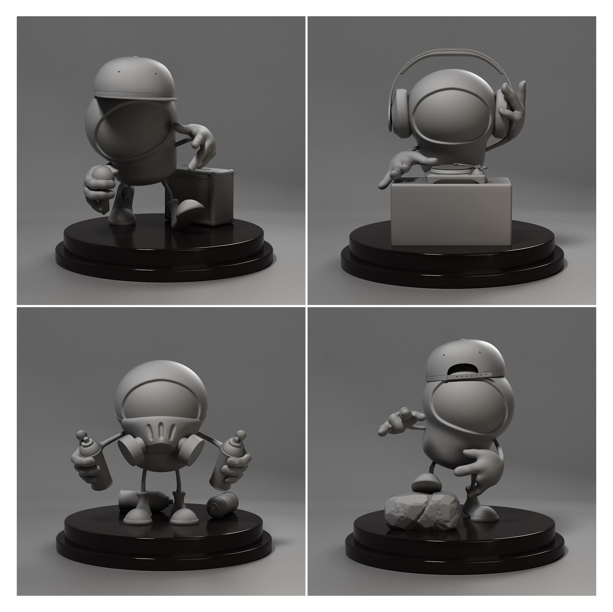 3D Characters Design by Shengjie on Dribbble