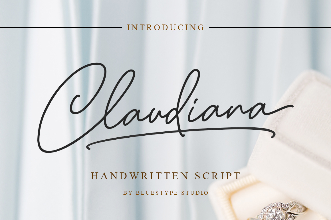 Claudiana - Handwritten Script Font by Bluestype Studio on Dribbble