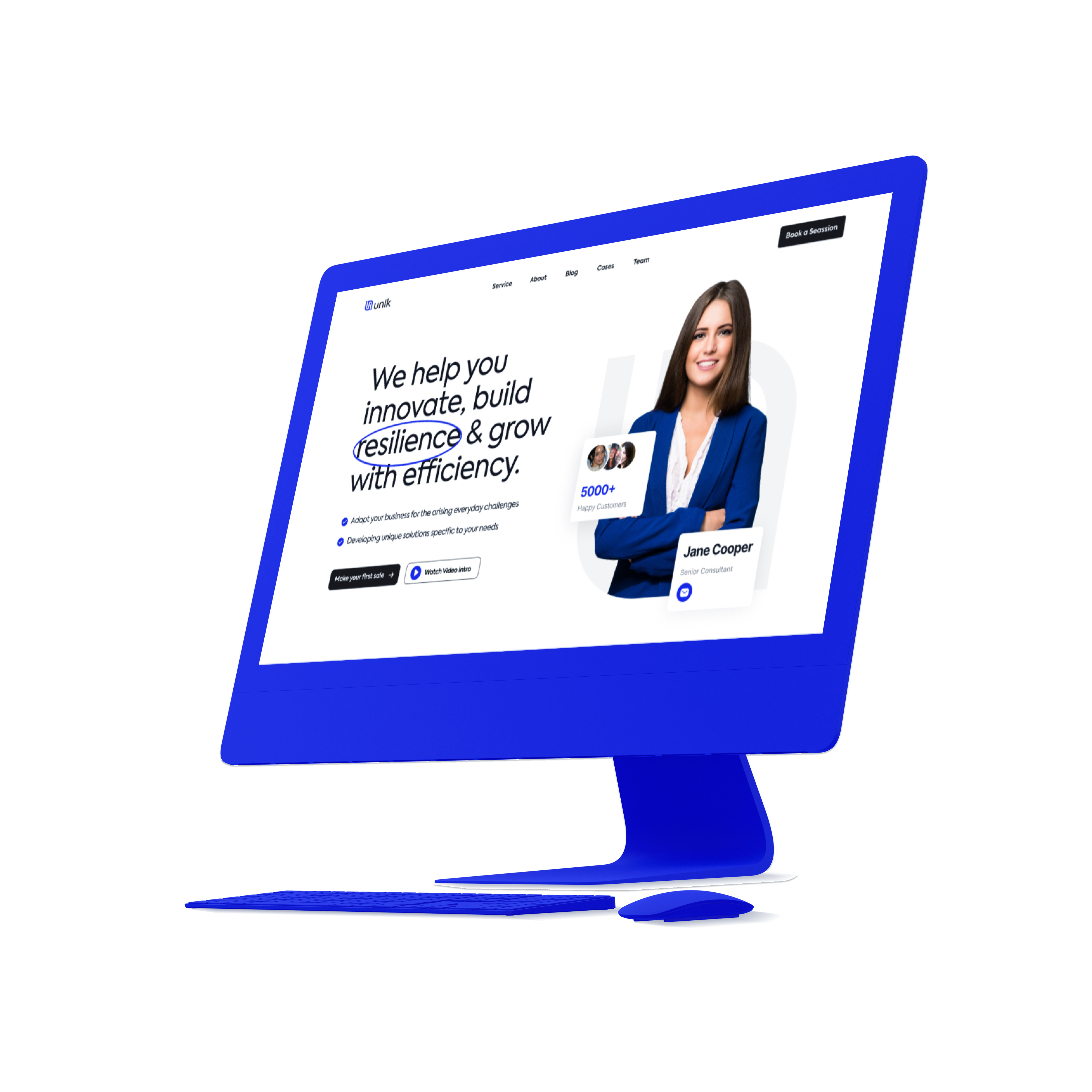 Unik - Website by Fabulo on Dribbble