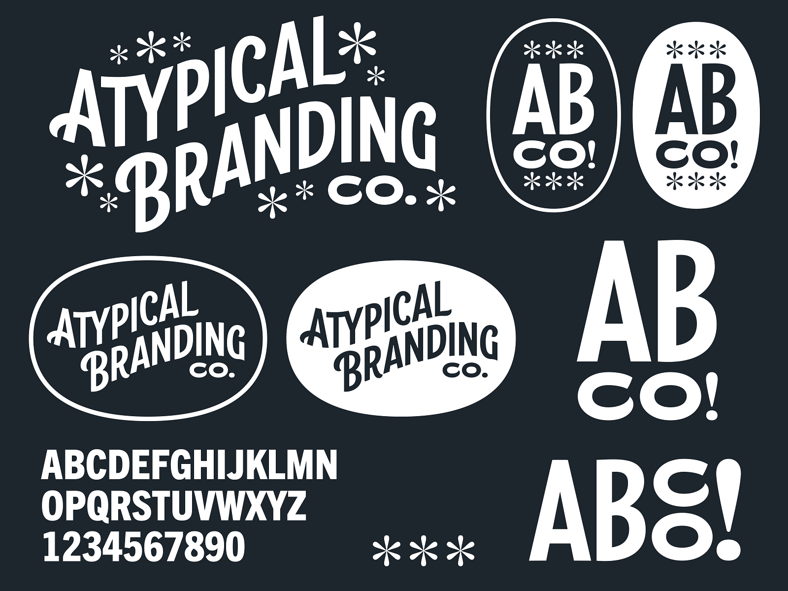 Atypical Branding Co. Logotype Exploration by John Dowd on Dribbble