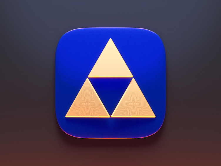 Triforce Icon by Dmitry Novikov on Dribbble